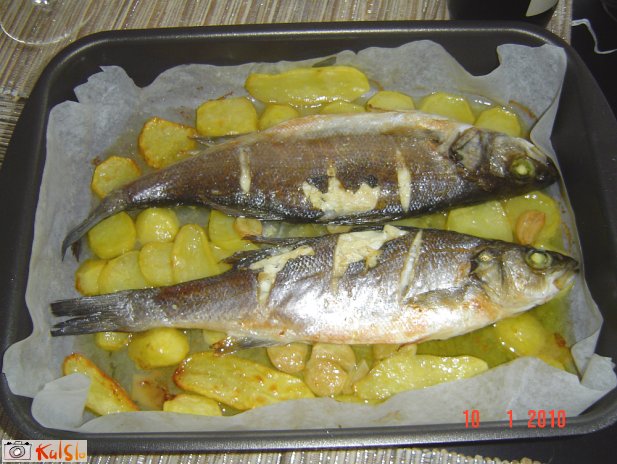 Recept: Brancin v pečici - Kulinarika.net