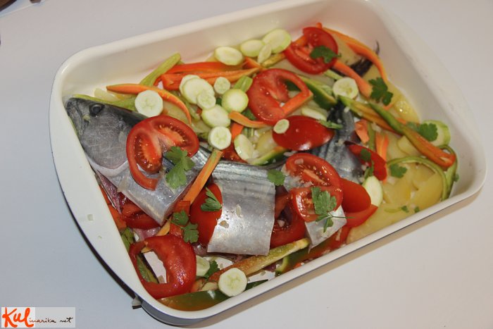 Palamida z zelenjavo - Kulinarika.net