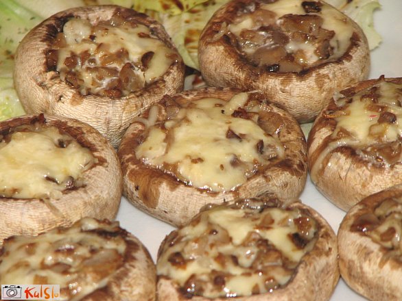 Recept: Polnjeni šampinjoni - Kulinarika.net