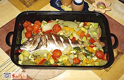 Recept: Riba v pečici z mešano zelenjavo - Kulinarika.net